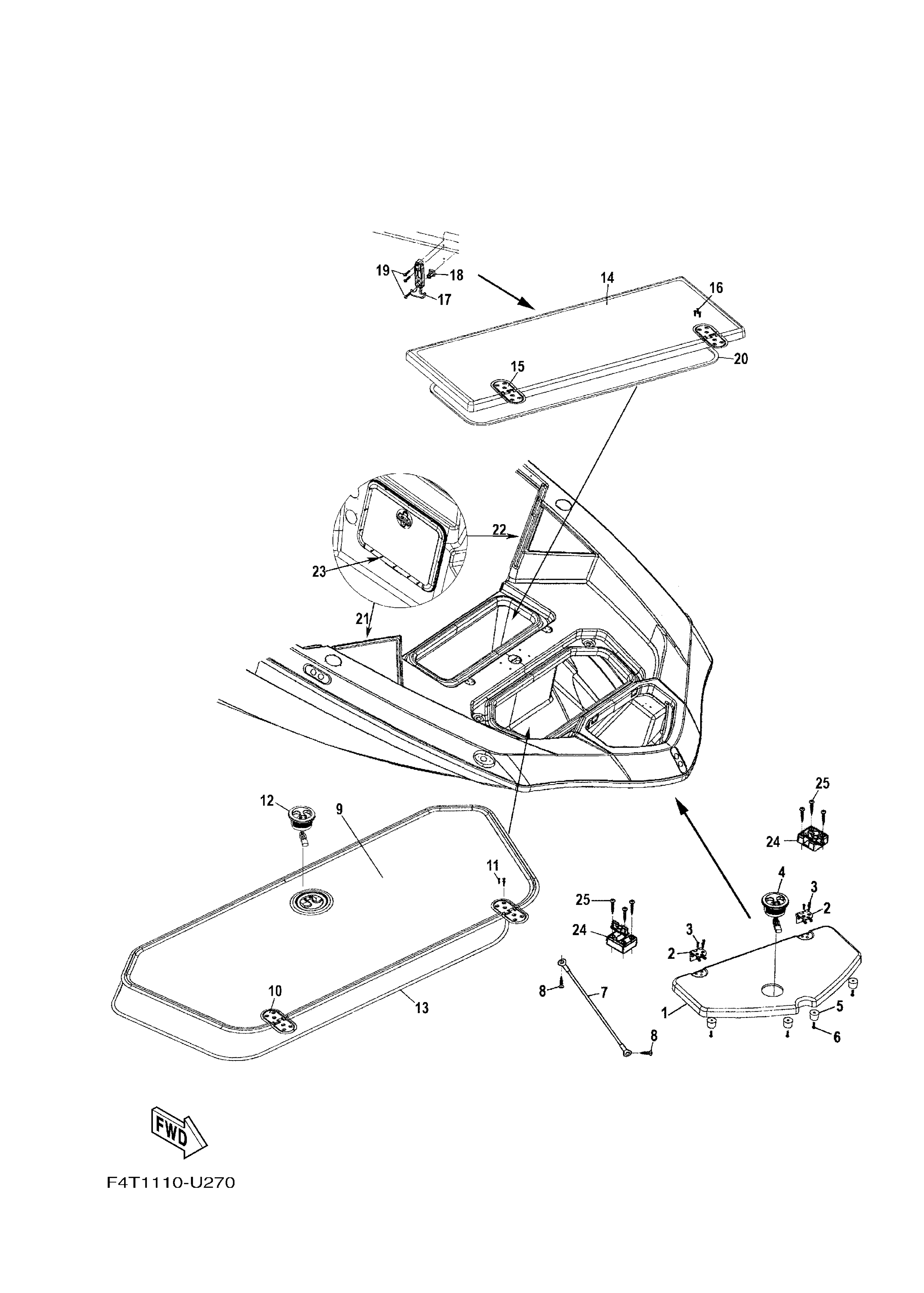 F3M-U4848-00-00 Catch Yamaha | YoshiParts