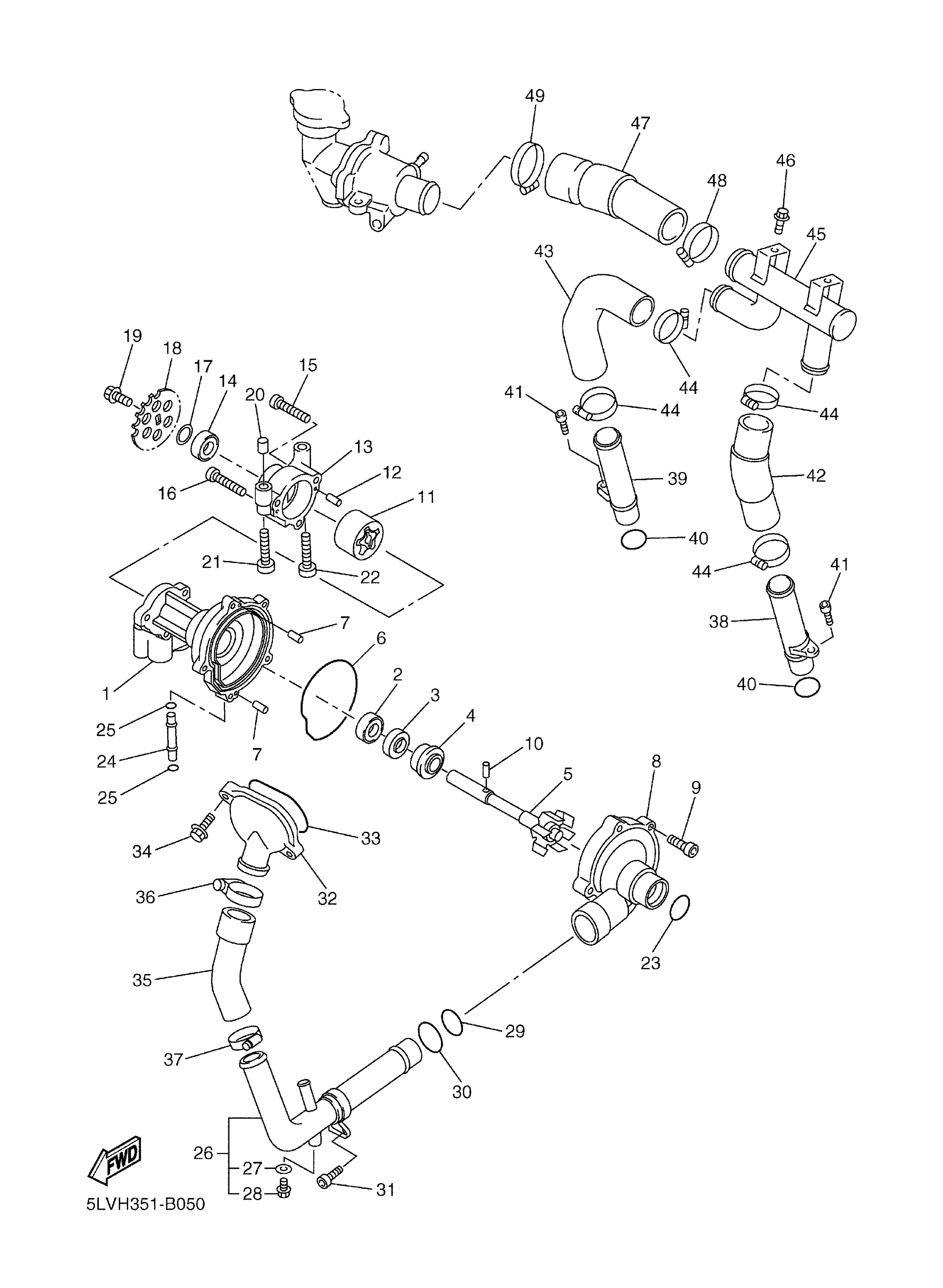 5LV-12578-00-00 Hose 3 Yamaha | YoshiParts