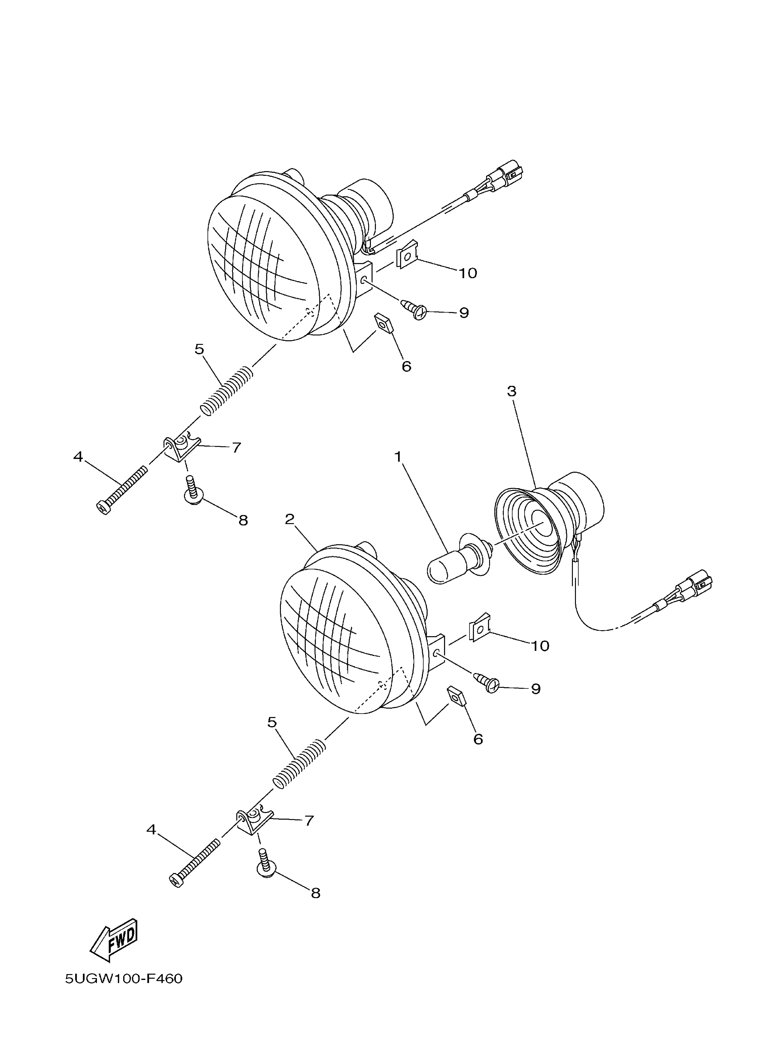 5KM-84320-01-00 レンズアセンブリ Yamaha | YoshiParts