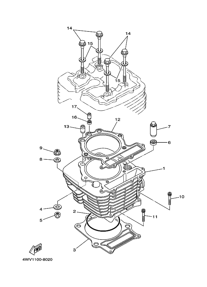 90176-08026-00 Nut, Crown Yamaha | YoshiParts